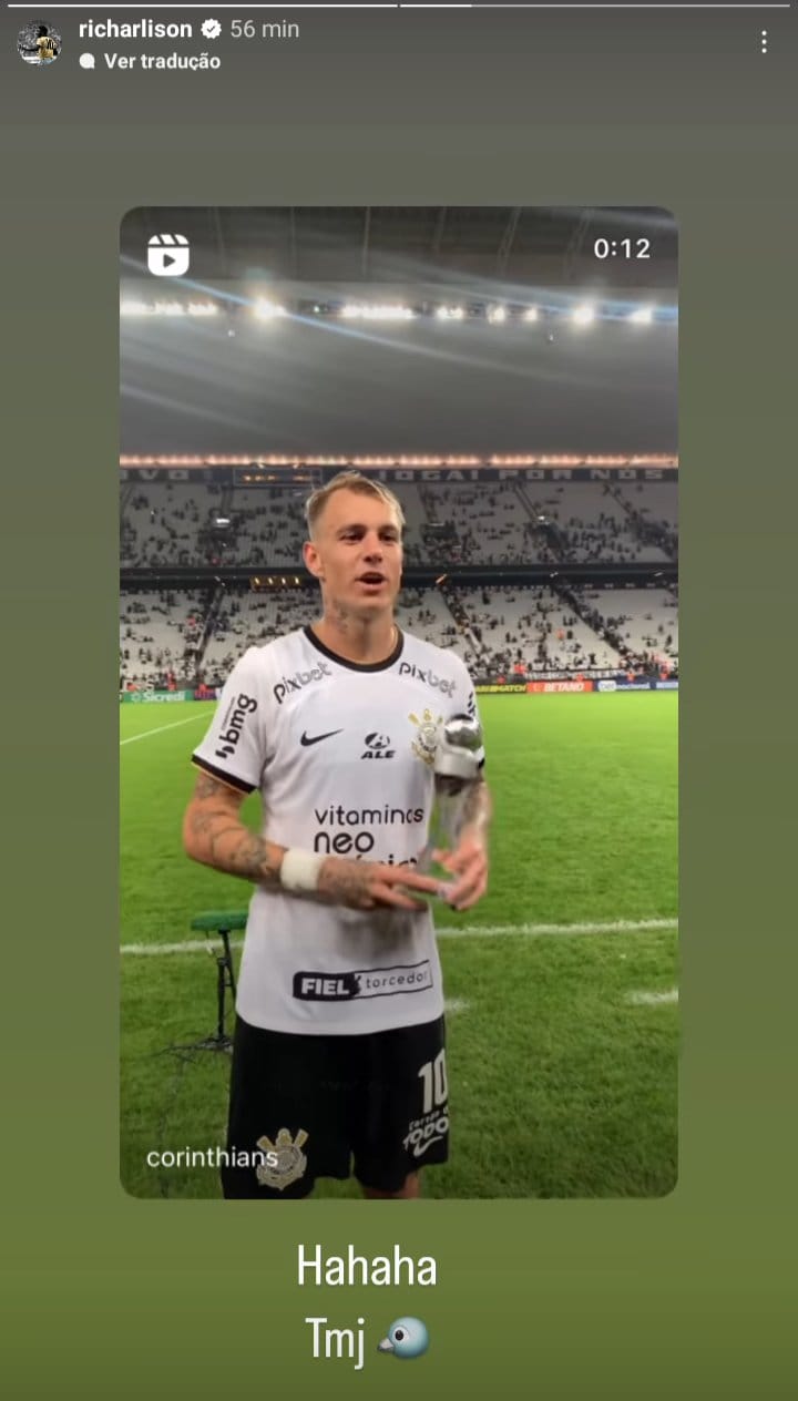 Richarlison responde dança do pombo de Róger Guedes; veja a publicação