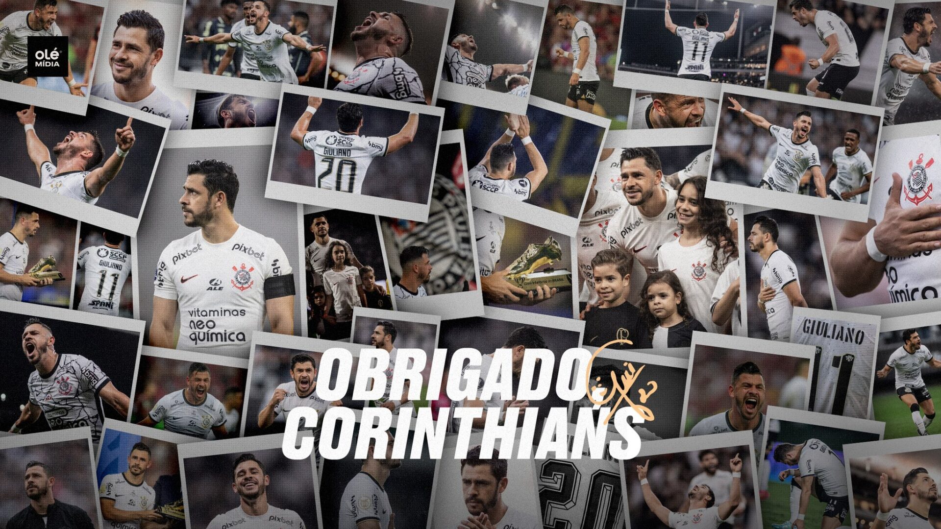 Giuliano se despede e publica mensagem emocionante para o Corinthians
